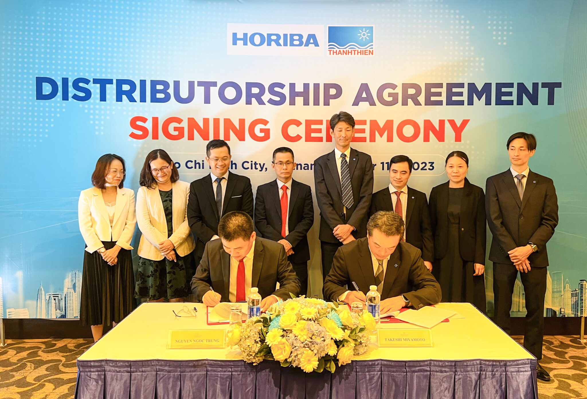 COOPERATION SIGNING CEREMONY BETWEEN HORIBA AND THANH THIEN – MARKING ...